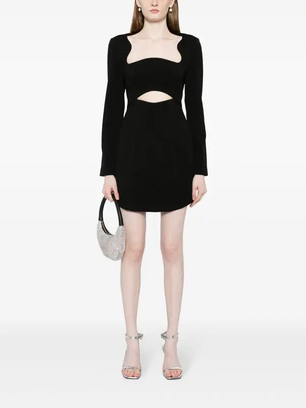 Misha Collection Hazel Cut-Out Minidress In Black - 40% Off