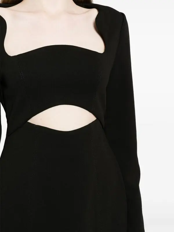 hazel cut out mini dress black Hazel
