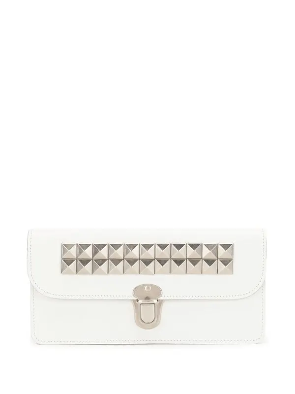 Comme Des Garçons Studded Leather Wallet - White
