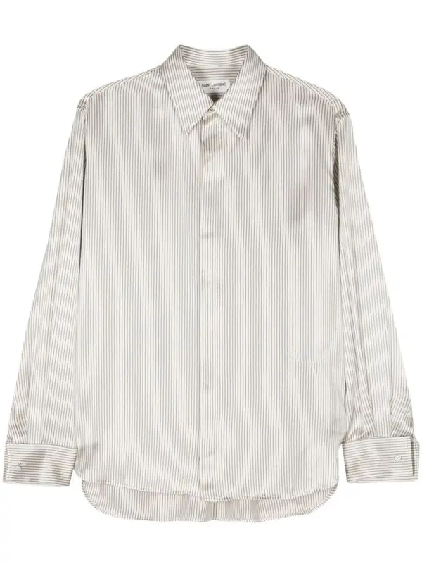 Saint Laurent Striped Silk Shirt