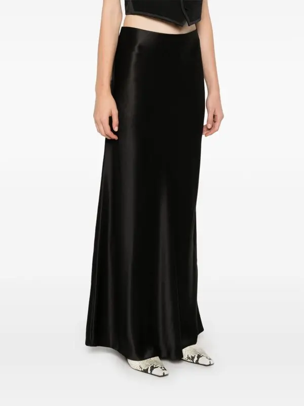 Saint Laurent Silk Maxi Skirt