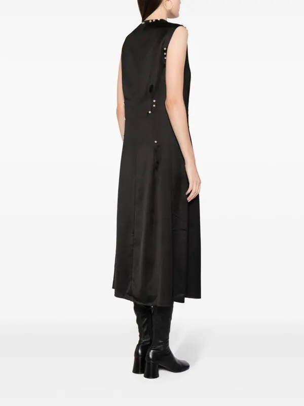 Khaite The Mello V-neck Midi Dress