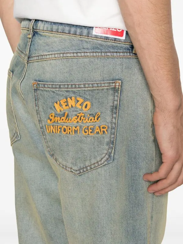 Kenzo Bara Mid-rise Slim-fit Jeans