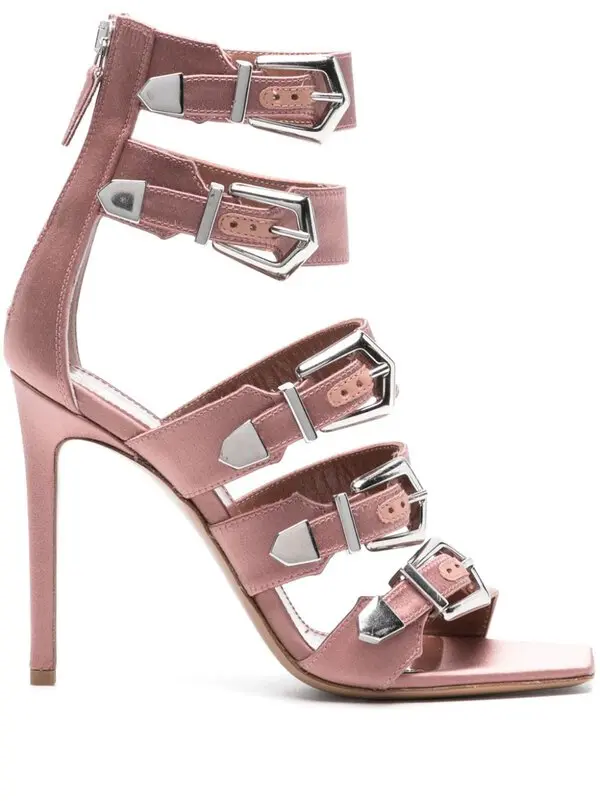 Paris Texas Ursula 105mm Buckled Sandals - Pink