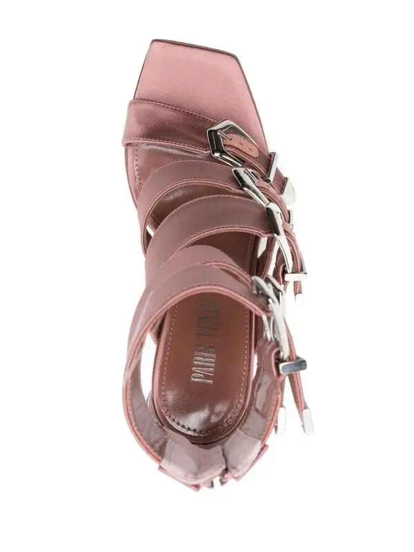 Paris Texas Ursula 105mm Buckled Sandals - Pink