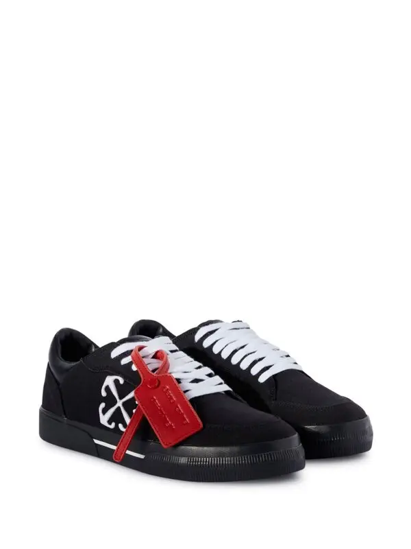 Off-White Vulcanized Canvas Sneakers - Black