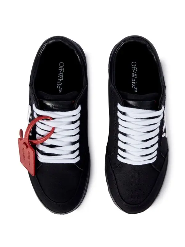 Off-White Vulcanized Canvas Sneakers - Black