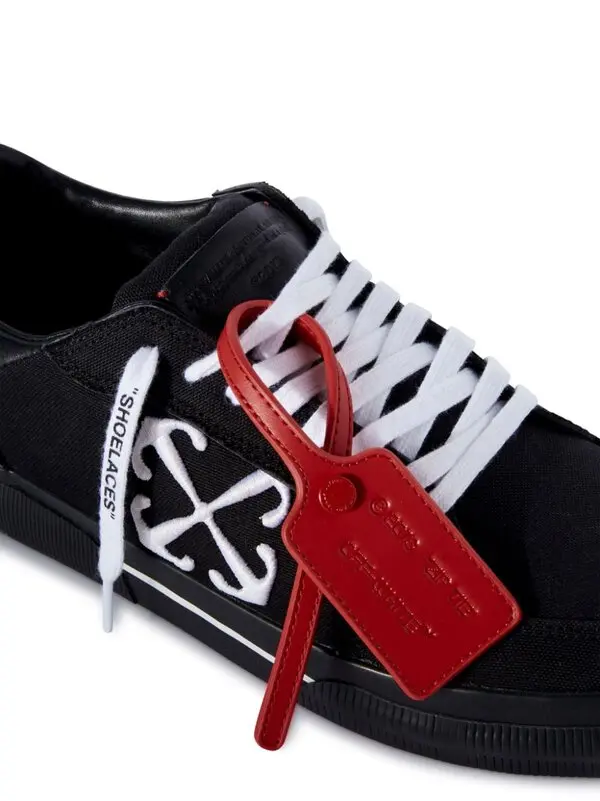 Off-White Vulcanized Canvas Sneakers - Black