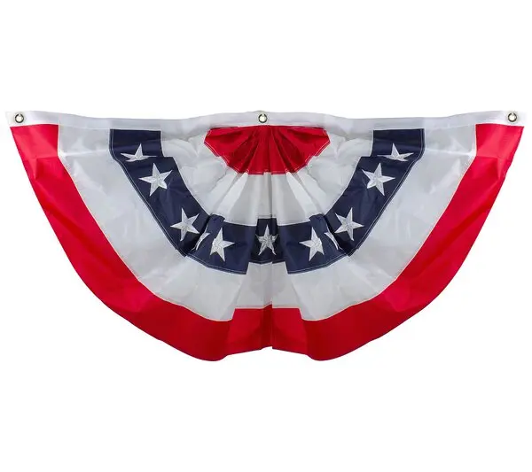 NORTHLIGHT Red White And Blue Usa Pleated Ameri An Flag - One-color