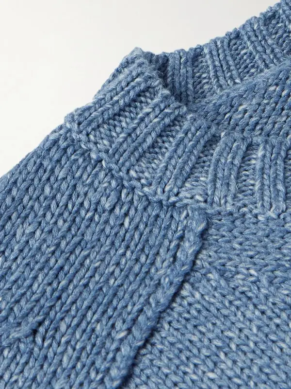 Zegna Silk, Cashmere And Linen-blend Sweater - Blue