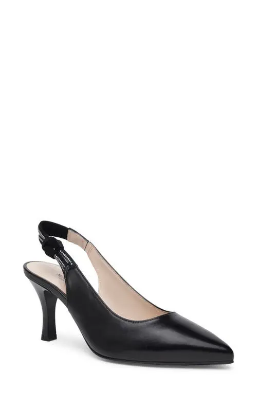 NEROGIARDINI Pointed Toe Slingback Pumps - Black