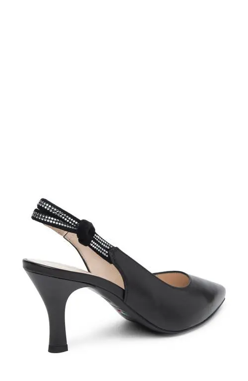 NEROGIARDINI Pointed Toe Slingback Pumps - Black