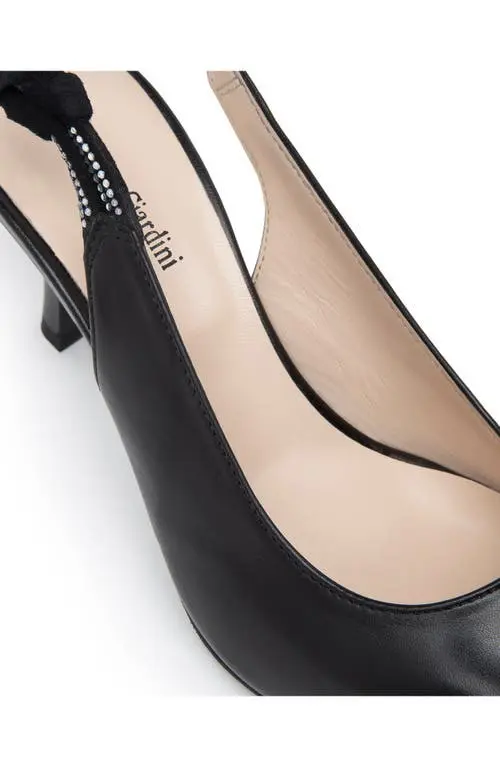 NEROGIARDINI Pointed Toe Slingback Pumps - Black