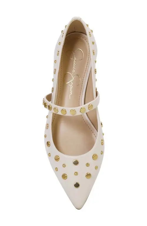 Jessica Simpson Kiann Pointed Toe Flat - Off White