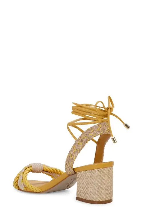 Jessica Simpson Prim Ankle Wrap Sandal - Yellow Combo