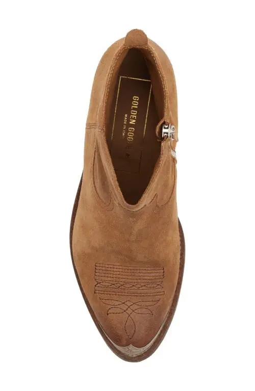 GOLDEN GOOSE Young Western Ankle Boots - Cognac