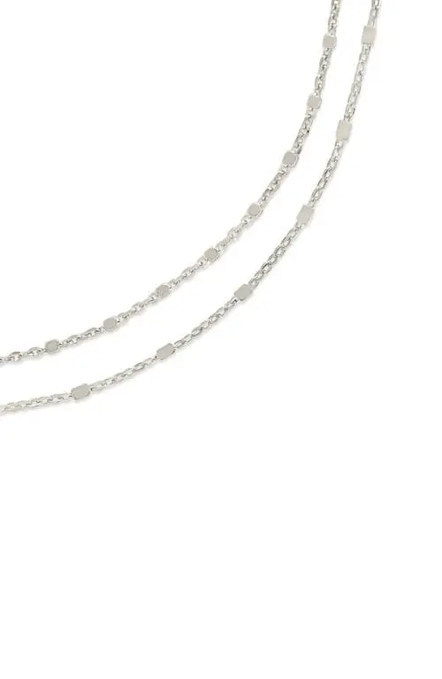 Sterling Forever Chloe Station Bracelets Set Of 2