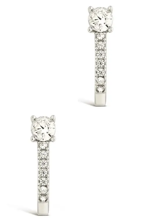 Sterling Forever Cubic Zirconia Drop Earrings - Silver