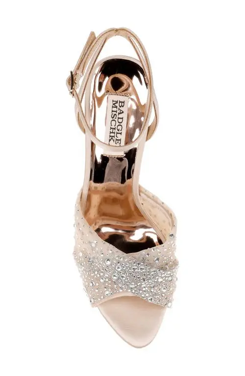Badgley Mischka Cameryn Embellished Sandals - Nude