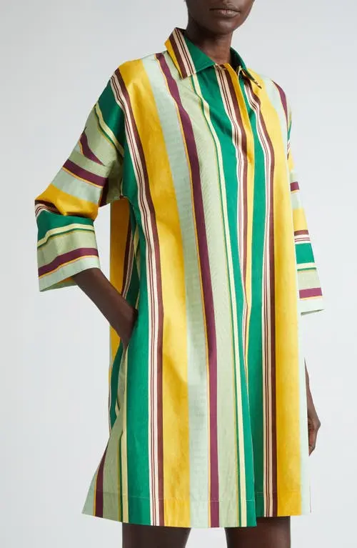 Akris Stripe Cotton Shift Dress