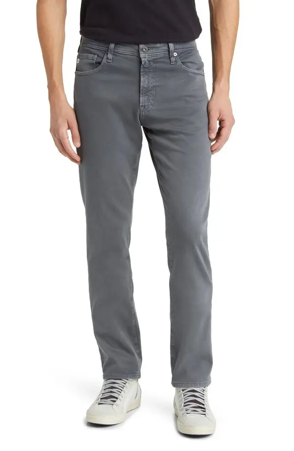 Ag Everett Slim Straight-leg Jeans - Vp Smooth Slate
