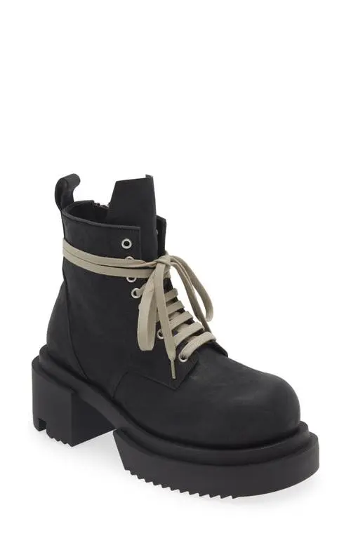 Rick Owens Lido Laced Combat Boot