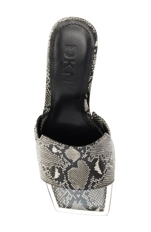 Dkny Square Toe Slide Sandal - Grey Multi