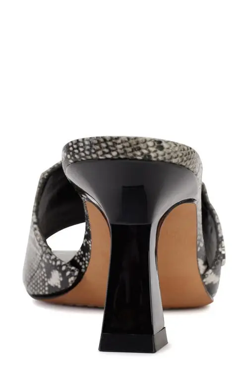 Dkny Square Toe Slide Sandal - Grey Multi