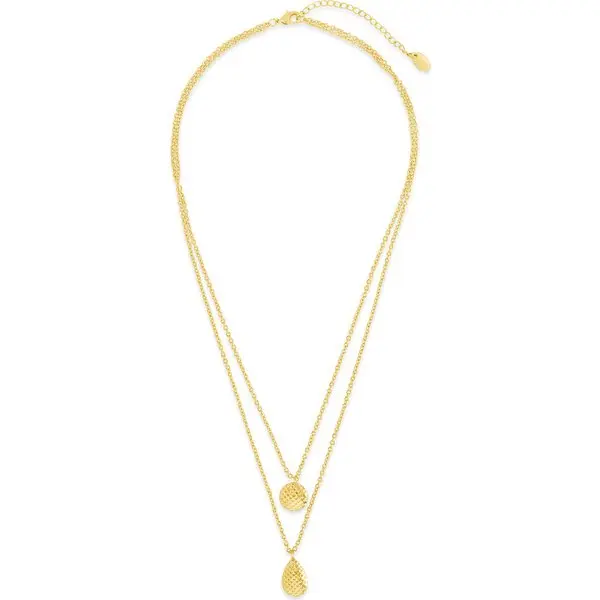Sterling Forever Aldari Layered Necklace - Gold