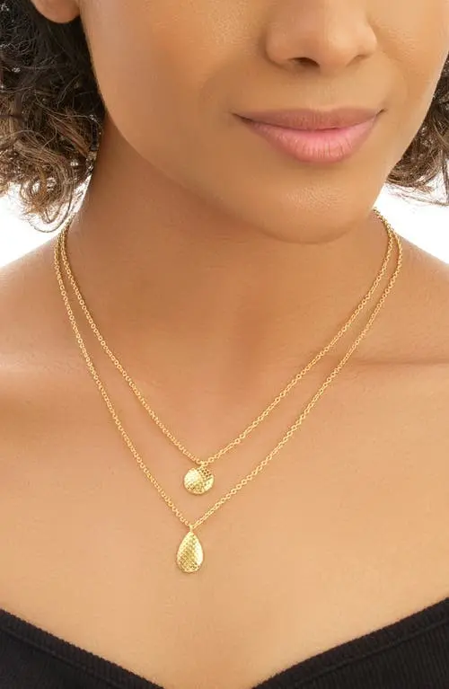 Sterling Forever Aldari Layered Necklace - Gold