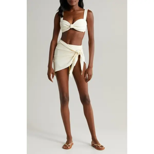 MONTCE Rib Cover-up Sarong - Cream Rib