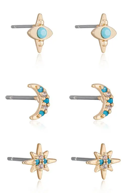 Ettika Celestial Stud Earring Set