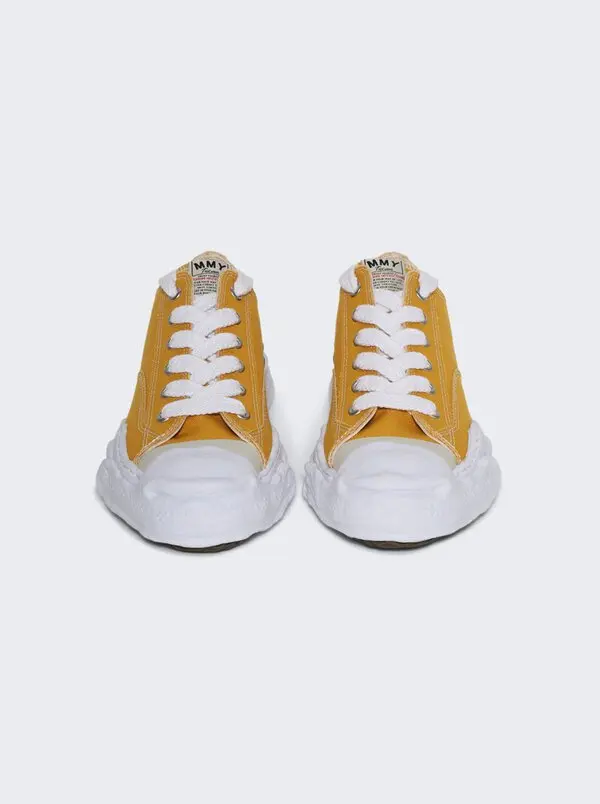 Mihara Yasuhiro Hank Og Sole Canvas Low-top Sneakers - Yellow