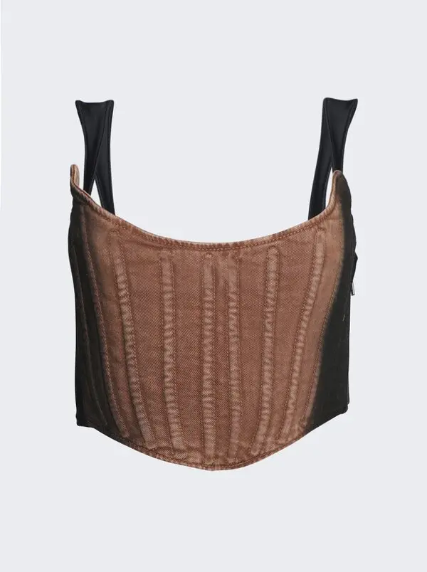 MUGLER Bi-material Corset