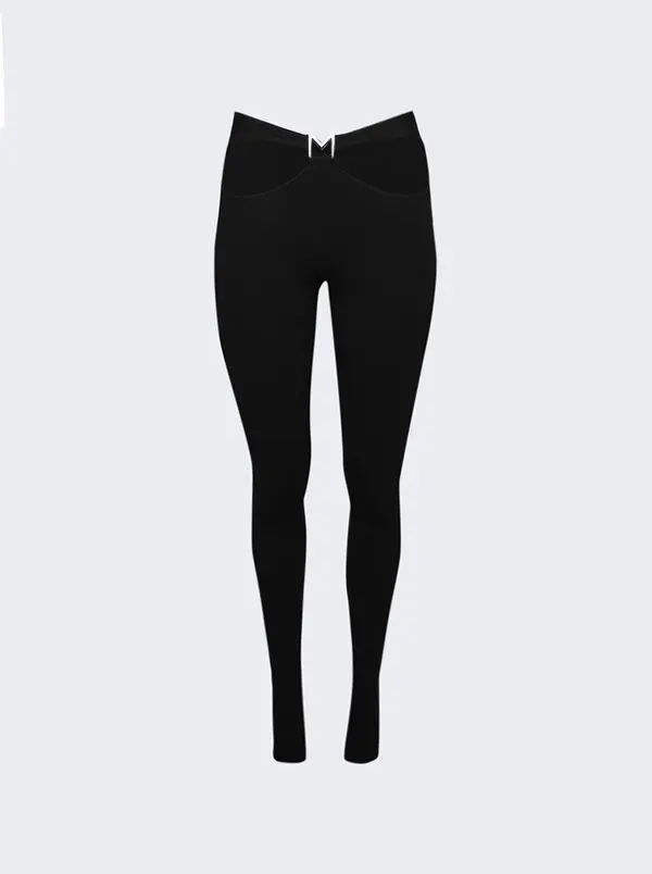 MUGLER M Cut Out Trousers - Black