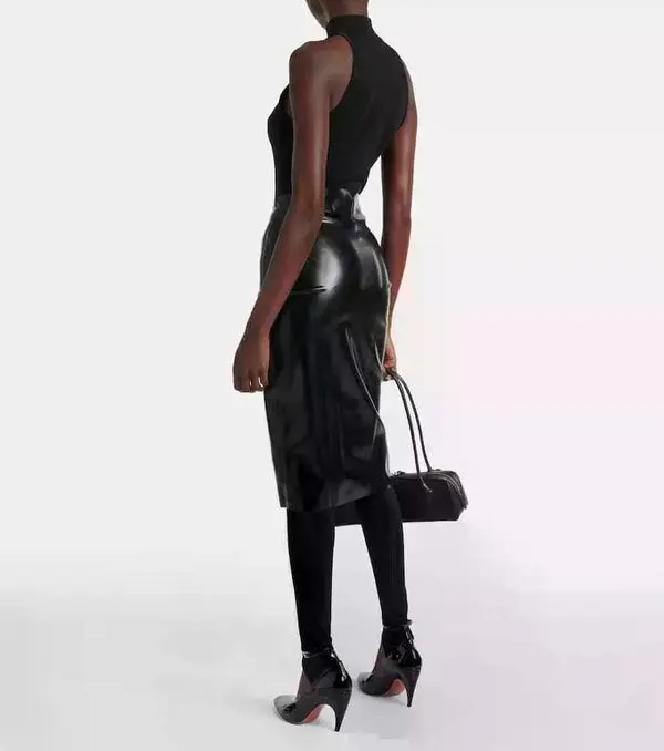 AZZEDINE ALAIA Alaïa Latex Pencil Skirt