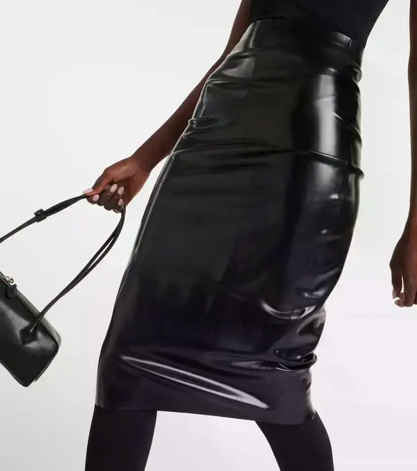 AZZEDINE ALAIA Alaïa Latex Pencil Skirt