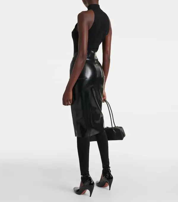 AZZEDINE ALAIA Alaïa Latex Pencil Skirt