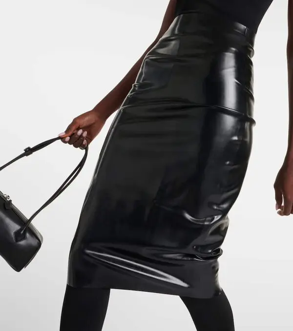 AZZEDINE ALAIA Alaïa Latex Pencil Skirt