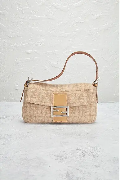 Fendi Zucca Baguette Shoulder Bag