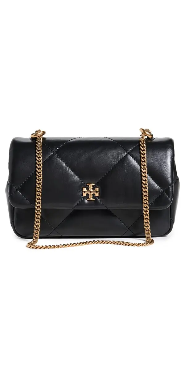 Tory Burch Mini Kira Diamond Flap Bag - Black