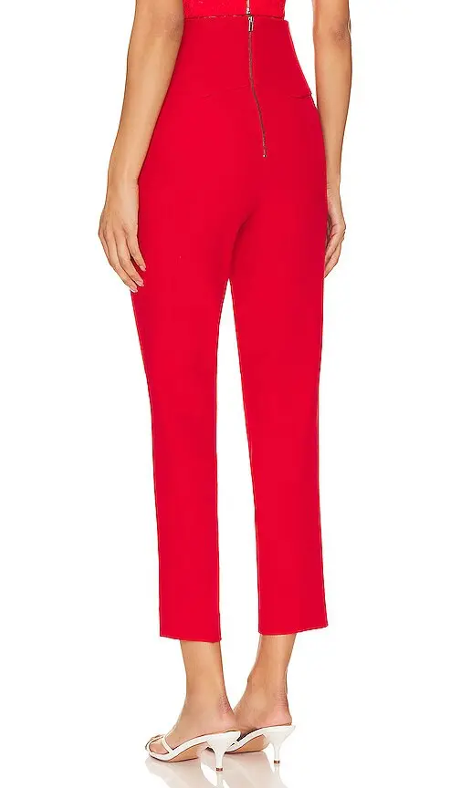 Bardot Corset Pant - Famous Red