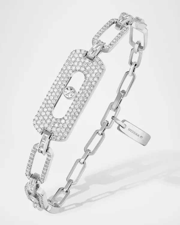 Messika My Move 18k Diamond Bracelet - White Gold
