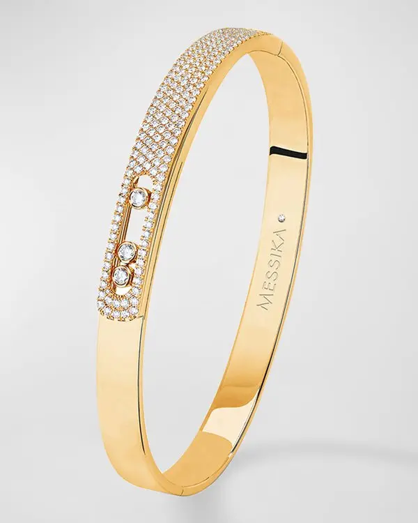 Messika Move Noa Diamond Bangle - Yellow Gold
