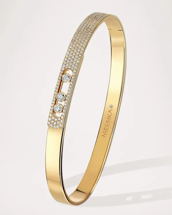 Messika Move Noa 18k Diamond Bangle - Yellow Gold