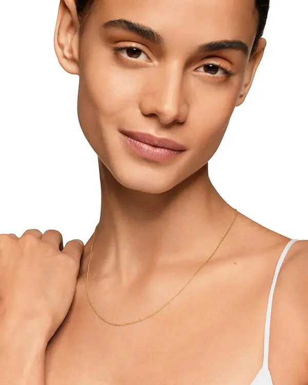 David Yurman 18k Yellow Box Chain Necklace - Gold