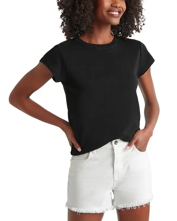 Splendid Faye Crewneck Tee - Black