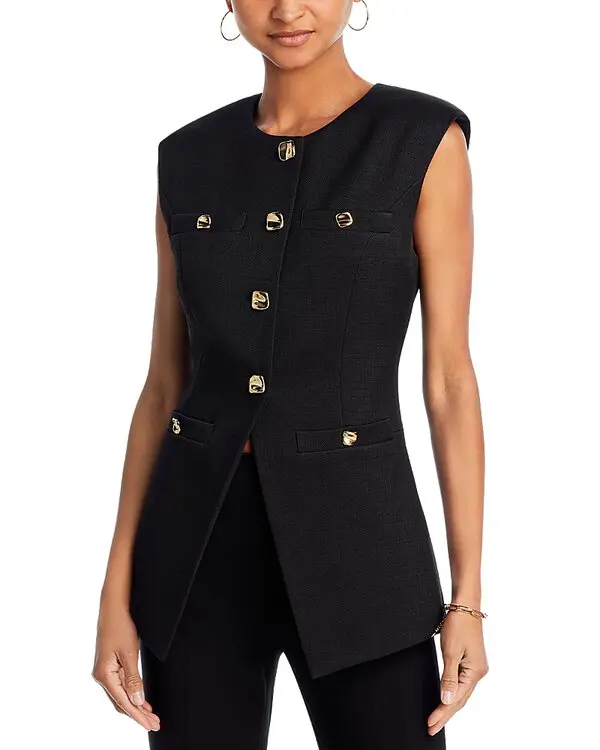 Endless Rose Tailored Vest - Black