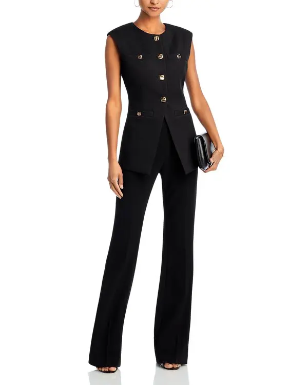 Endless Rose Tailored Vest - Black