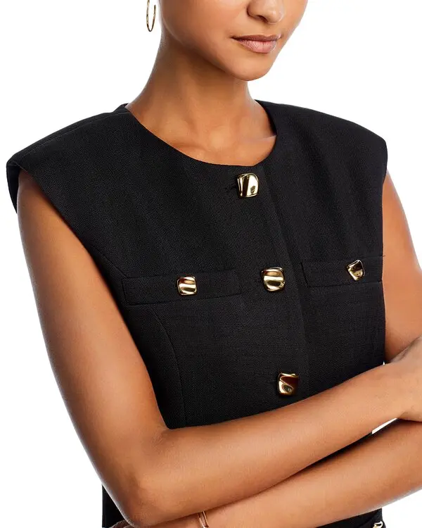 Endless Rose Tailored Vest - Black